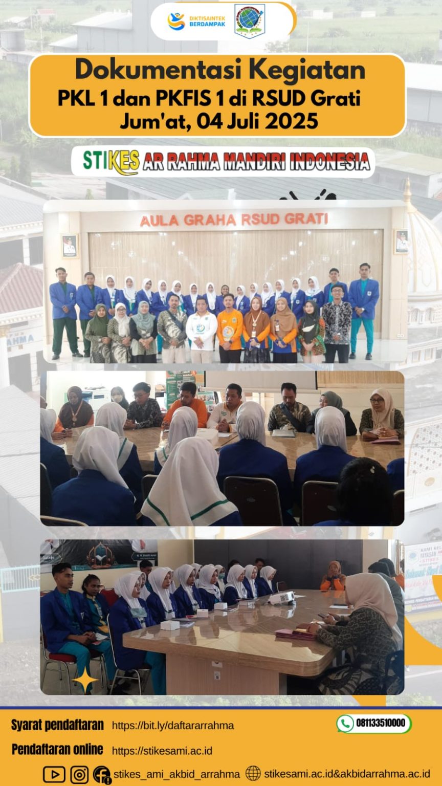 Pembukaan Praktek PKL 1 dan PK-Fis 1 di RSUD Grati Pasuruan - STIKES ...